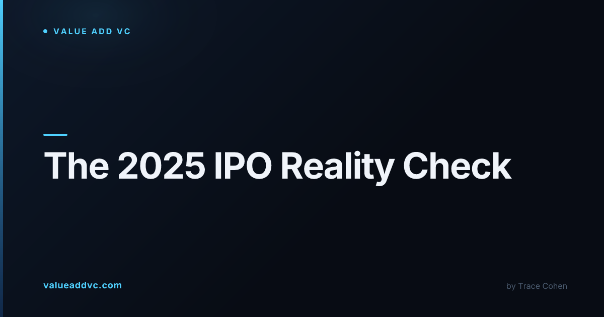 The 2025 IPO Reality Check | Value Add VC