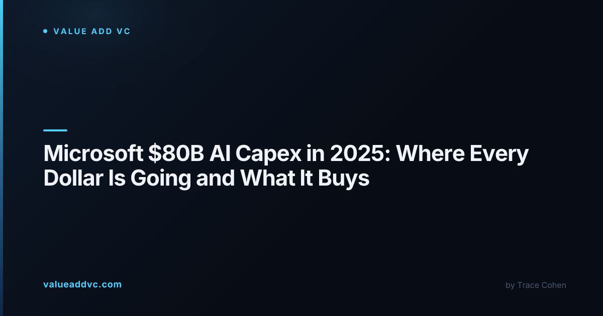 Microsoft $80B AI Capex in 2026: Data Centers, GPUs, and Where the ...