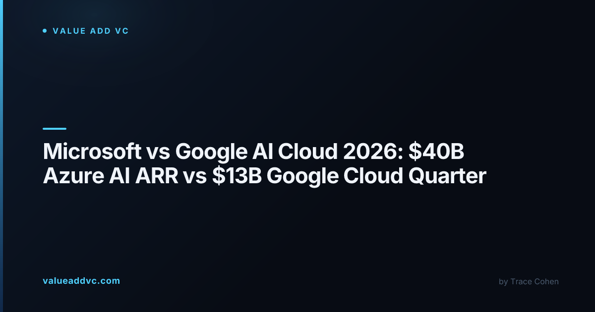 Microsoft vs Google AI Cloud 2026: $40B Azure AI ARR vs $13B Google ...