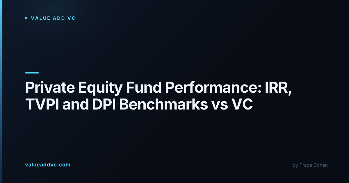 Private Equity Fund Performance: IRR, TVPI and DPI Benchmarks vs VC ...