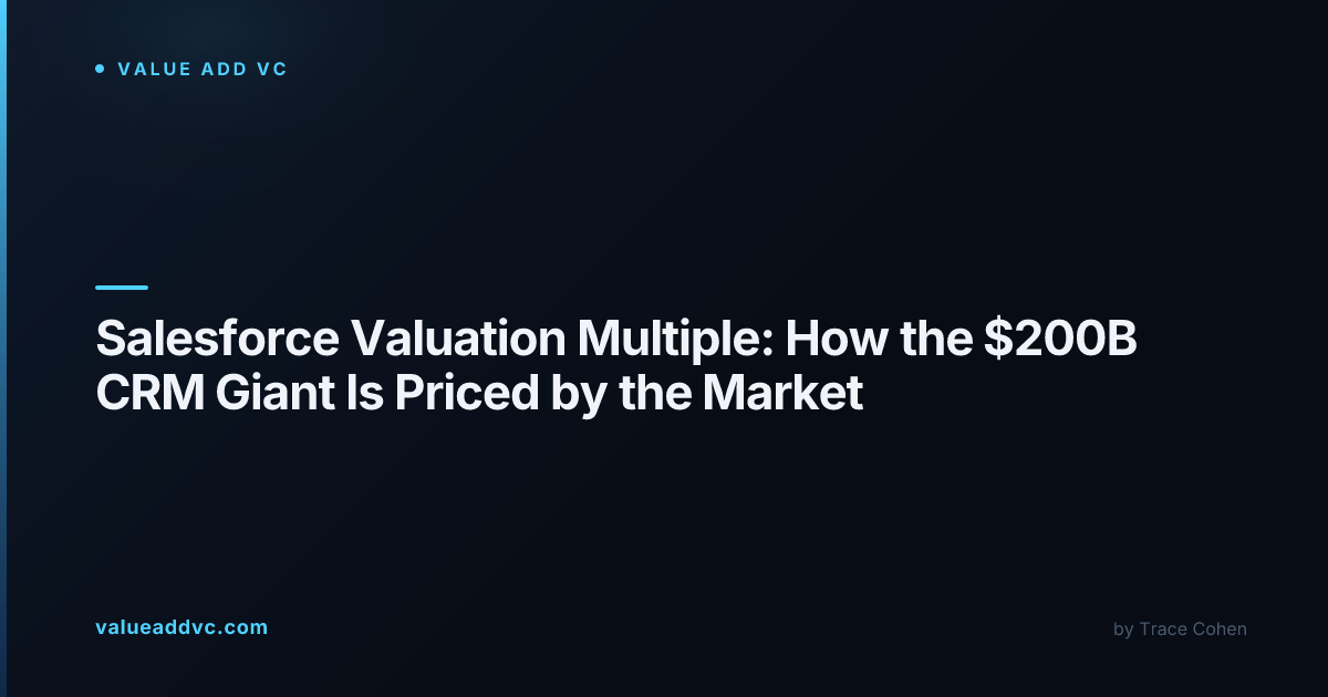 Salesforce SaaS Valuation Multiple: How the $200B CRM Giant Is Priced ...