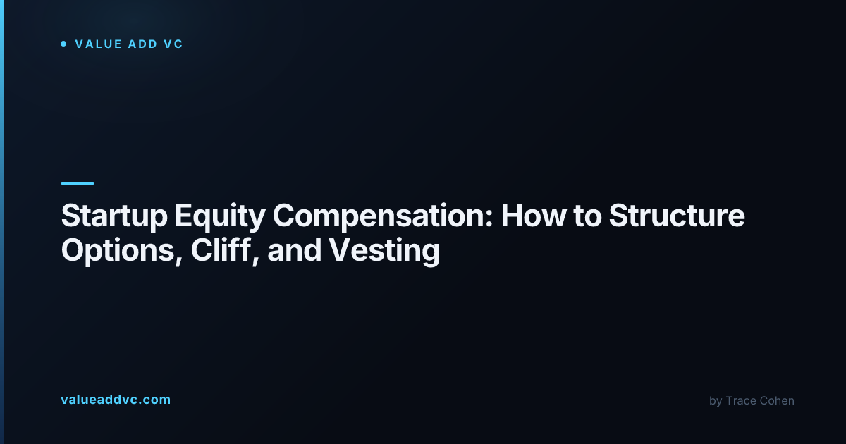 Startup Equity Compensation Structure: Options, Cliff, and Vesting ...