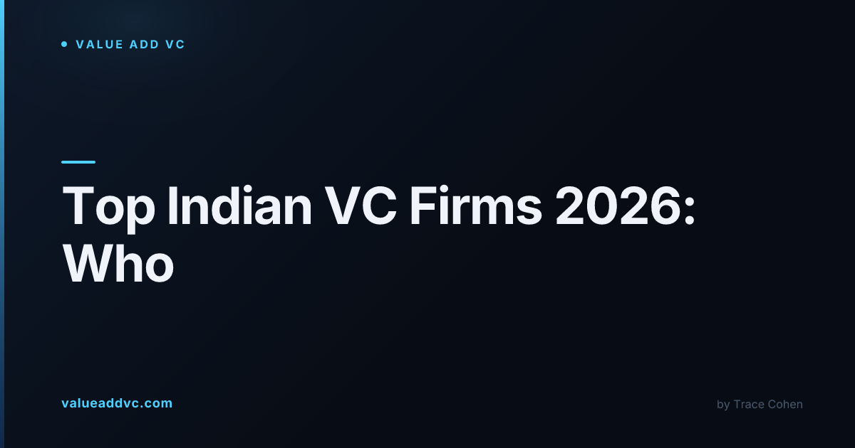 Top Indian VC Firms 2026: Who's Funding India's Startup Ecosystem ...