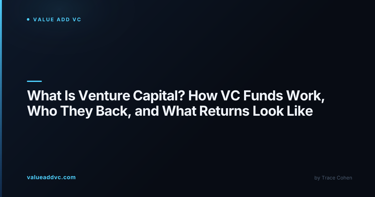 What Is Venture Capital? How VC Funds Work, Returns & Who Gets Backed ...